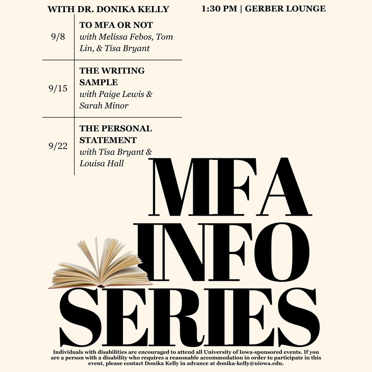 MFA Info Series: The Personal Statement | Writing Center | College of ...